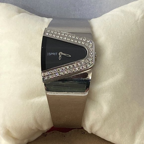 Esprit | Accessories | Vintage Esprit Watch Crystals Silver Cuff Bangle ...